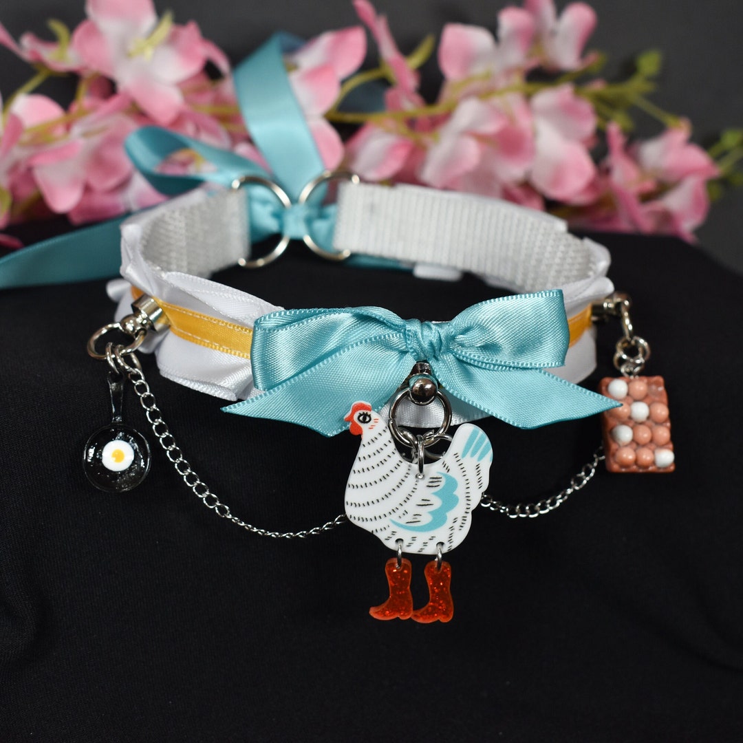 Made to Your Size / Cycle of Life Choker / Chicken / Egg / Farm / Goth ...