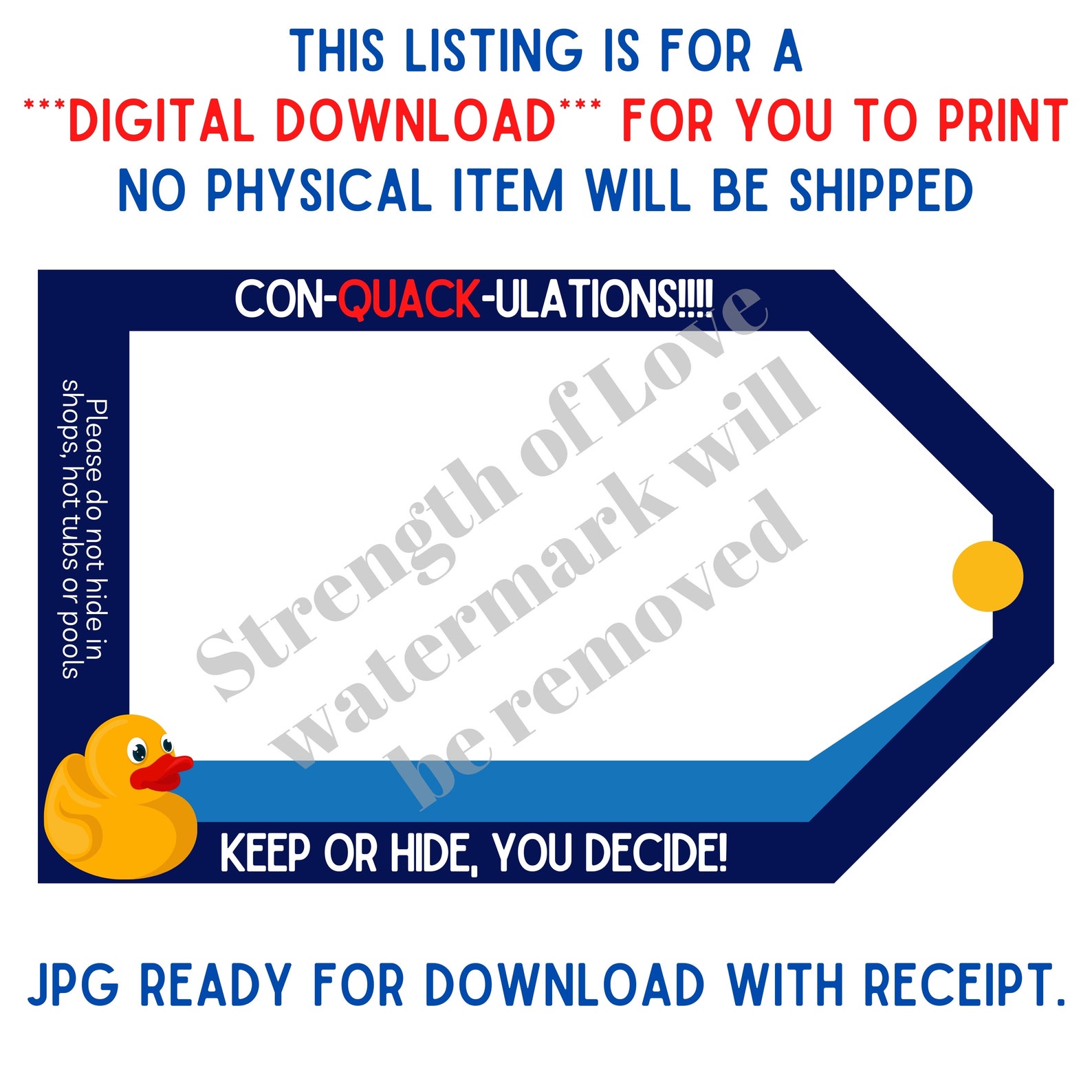 Cruise Duck Tags, INSTANT Download, Royal Caribbean, Print at Home ...