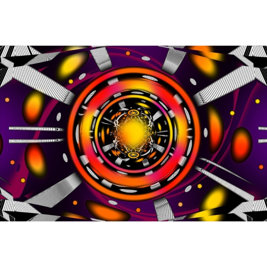 Abstract Art Print: Vivid Cosmo Eye Gaze Design - Etsy