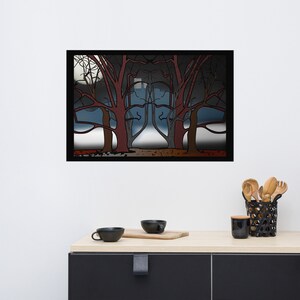 Enchanted Forest, Brian Parker, ALS, Eye Gaze Art, Spooky Wall Decor ...