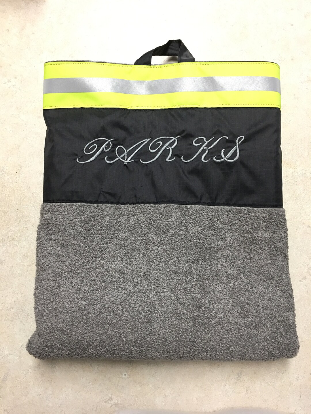Firefighter Bath Towel-personalized Fire Station Bunker Gear Hangable ...