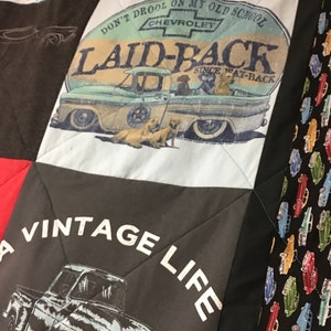 Classic Car or Truck T Shirt Quilt-custom Hot Rod Quilt-chevy Quilt ...