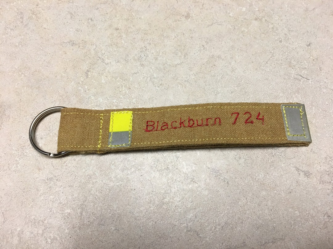 Firefighter Keychain-recycled Bunker Gear-gift-bunker Turnout Gift for ...
