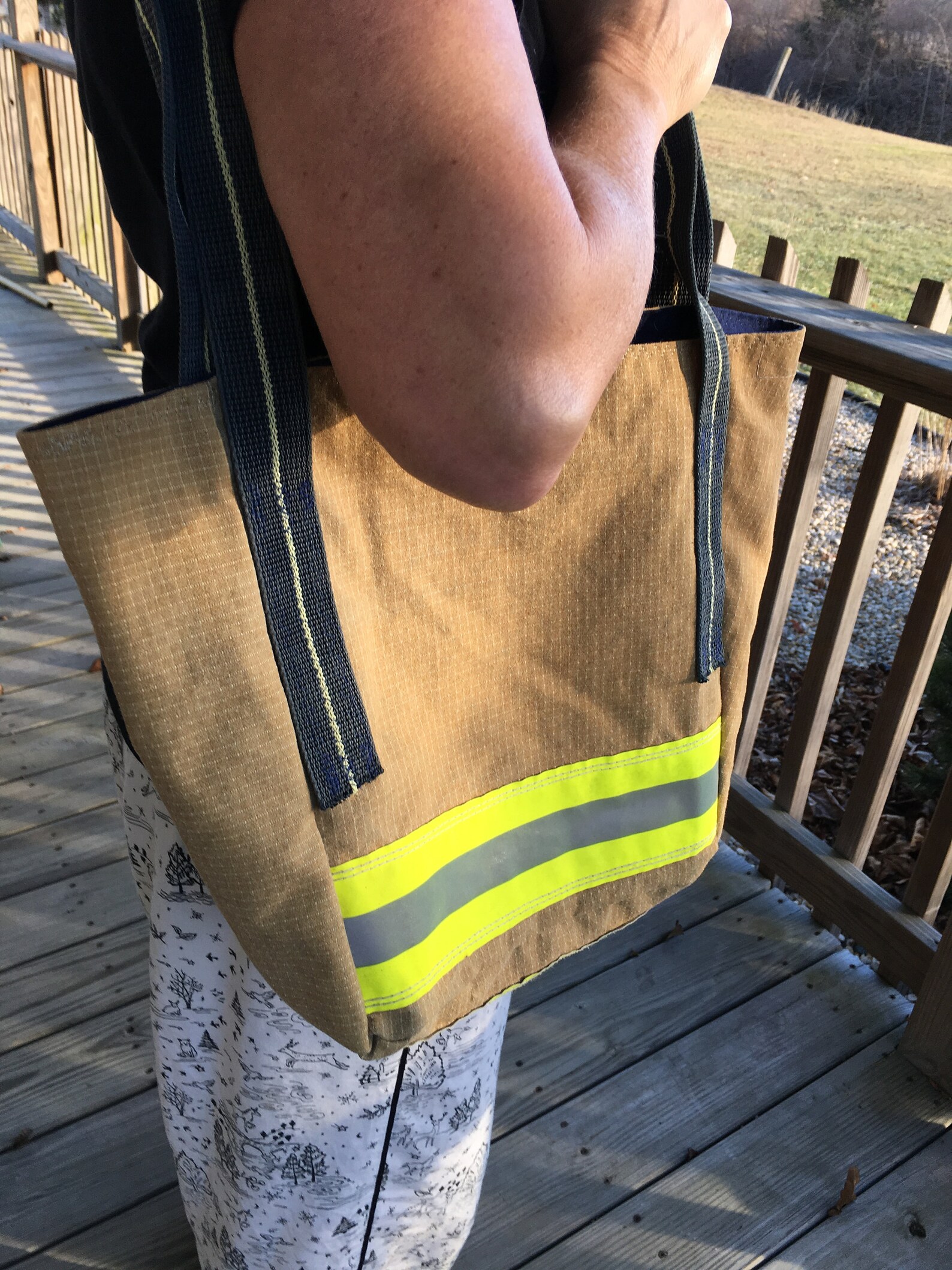 Firefighter turnout gear purse-repurposed firefighter bunker | Etsy