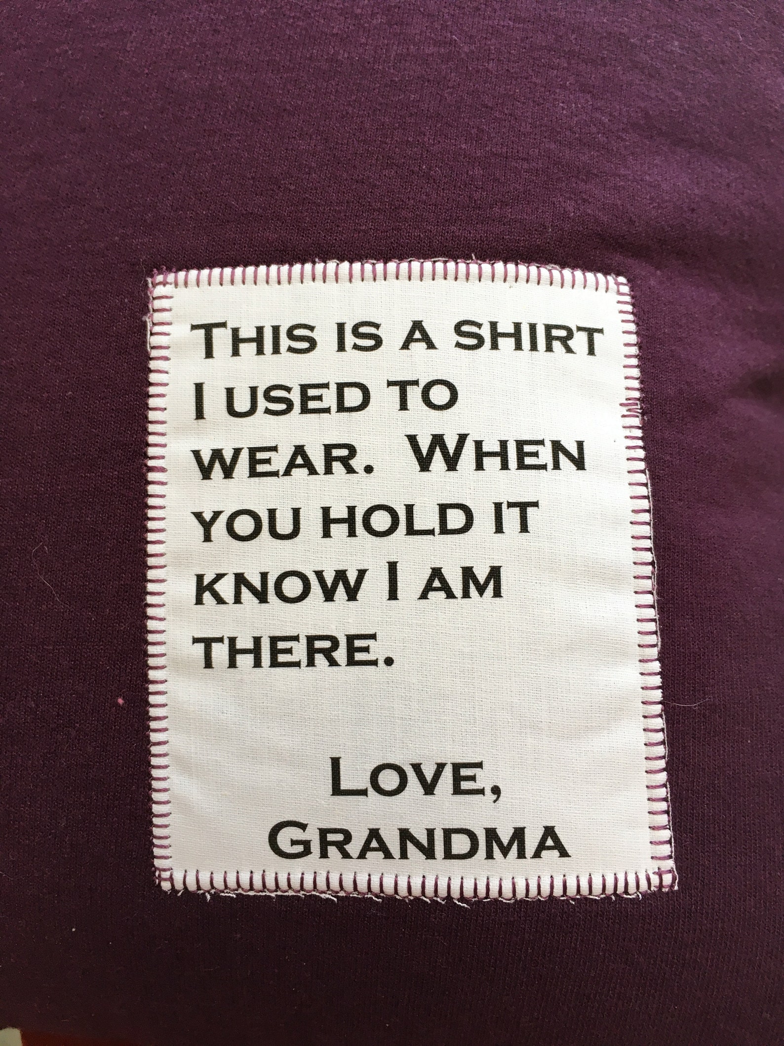 Custom Memory T-shirt Pillow-keepsake Pillow-bereavement Pillow-custom ...