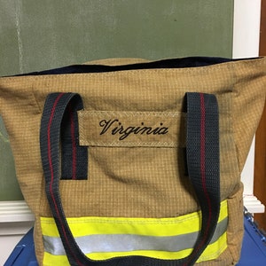 Firefighter Turnout Gear Purse-repurposed Firefighter Bunker Gear ...