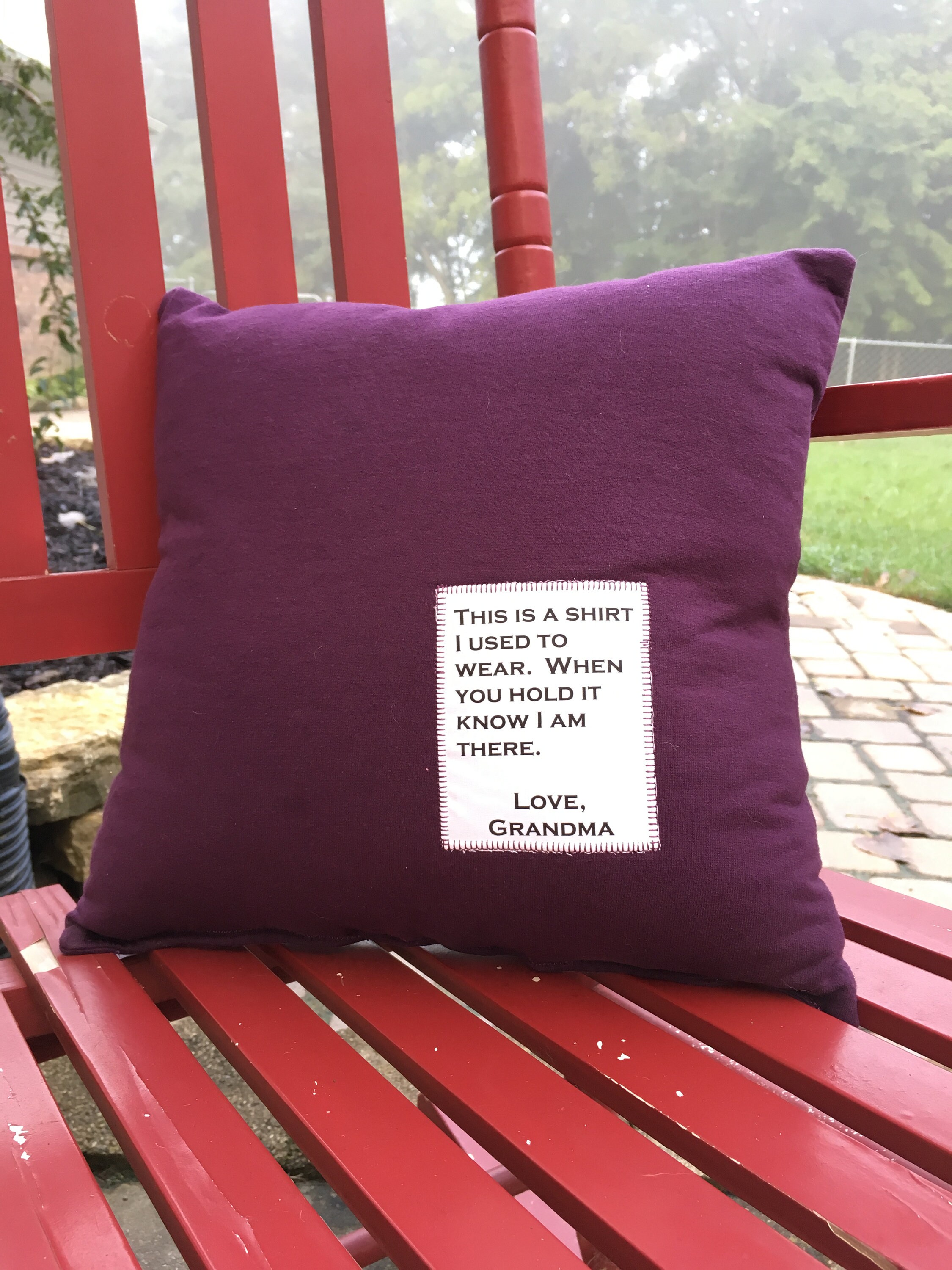 Custom Memory T-shirt Pillow-keepsake Pillow-bereavement Pillow-custom ...