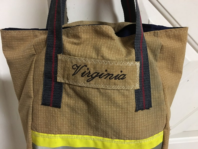Firefighter turnout gear purse-repurposed firefighter bunker | Etsy
