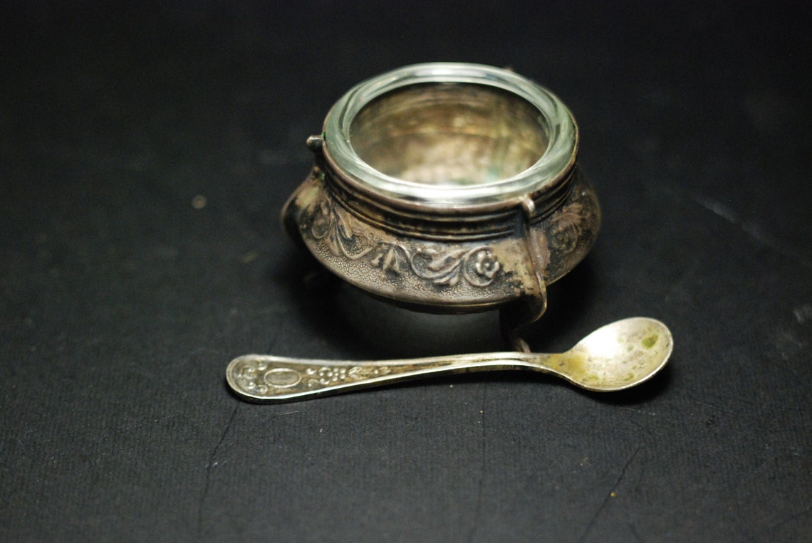 Vintage soviet russian salt cellar melchior silver plated ussr | Etsy