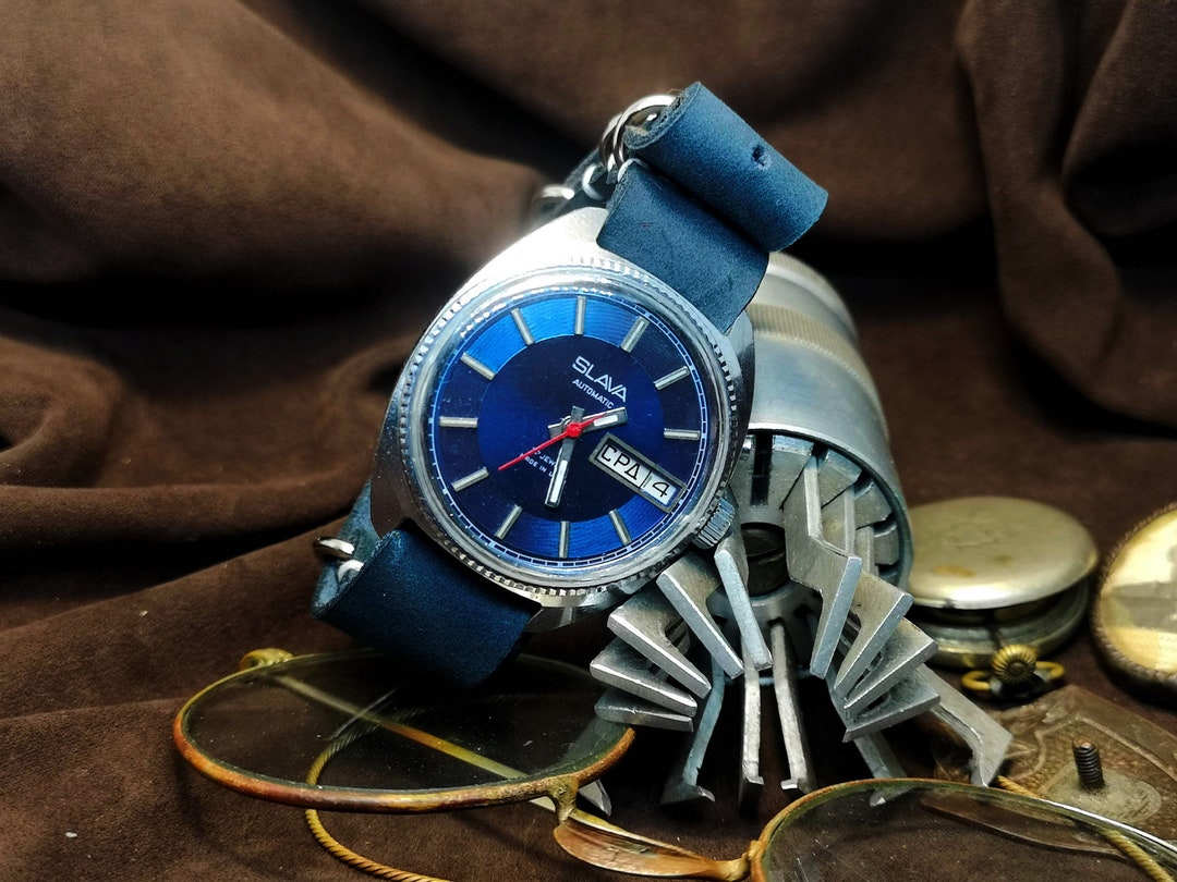 Vintage Men's Watch "glory"("slava"). Mechanical Watch. New Band, 27 ...