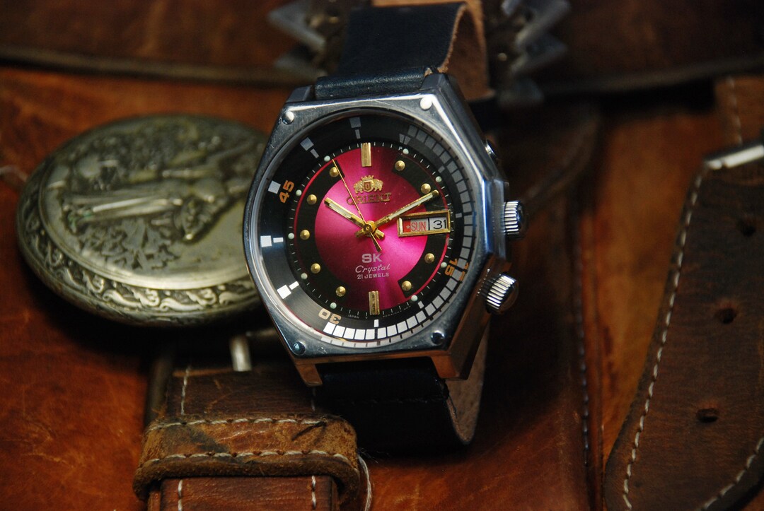 RARE! Orient Self-winding "sk" Mens Watch Vintage Mechanical 21jewels ...