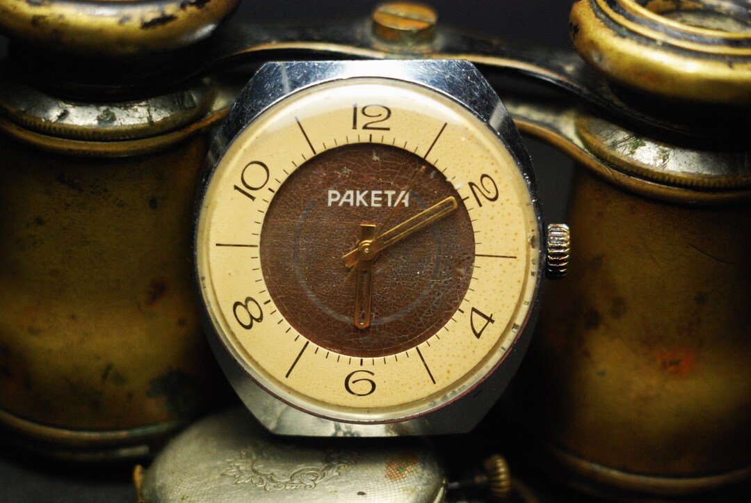 RARE Raketa Vintage Men's Watch rocket . Watches hand Made Leather ...