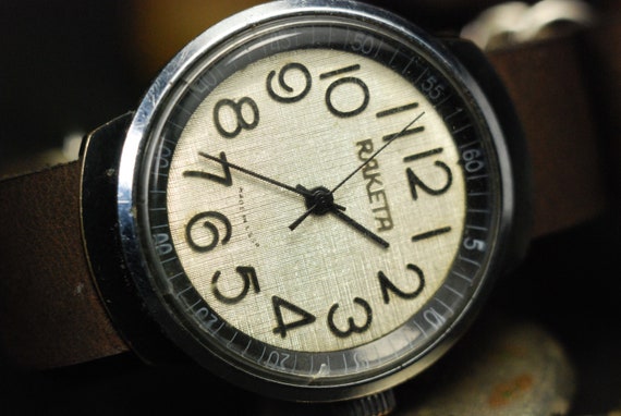RARE! Raketa Vintage men's watch "ROCKET" . USSR wat… - Gem