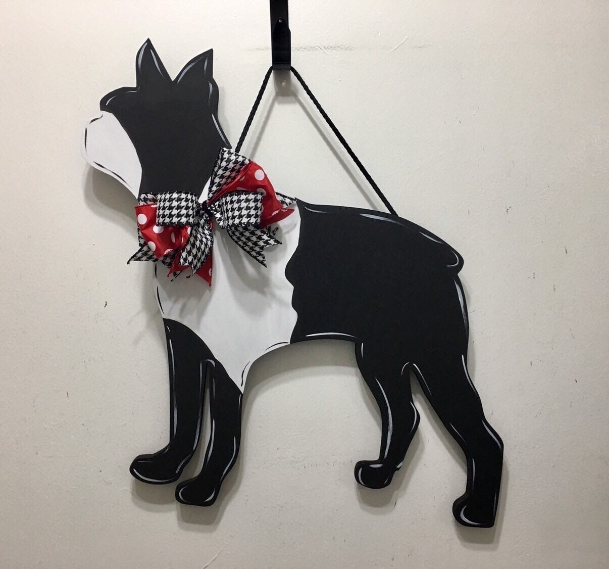 Boston Terrier Door Hanger Pet Door Decor Pet Wall Art | Etsy