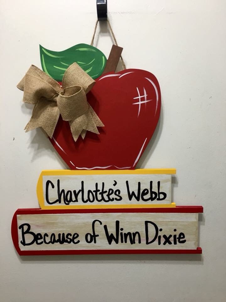 Teacher Door Hanger, Books, Library Door Hanger, School Decor ...