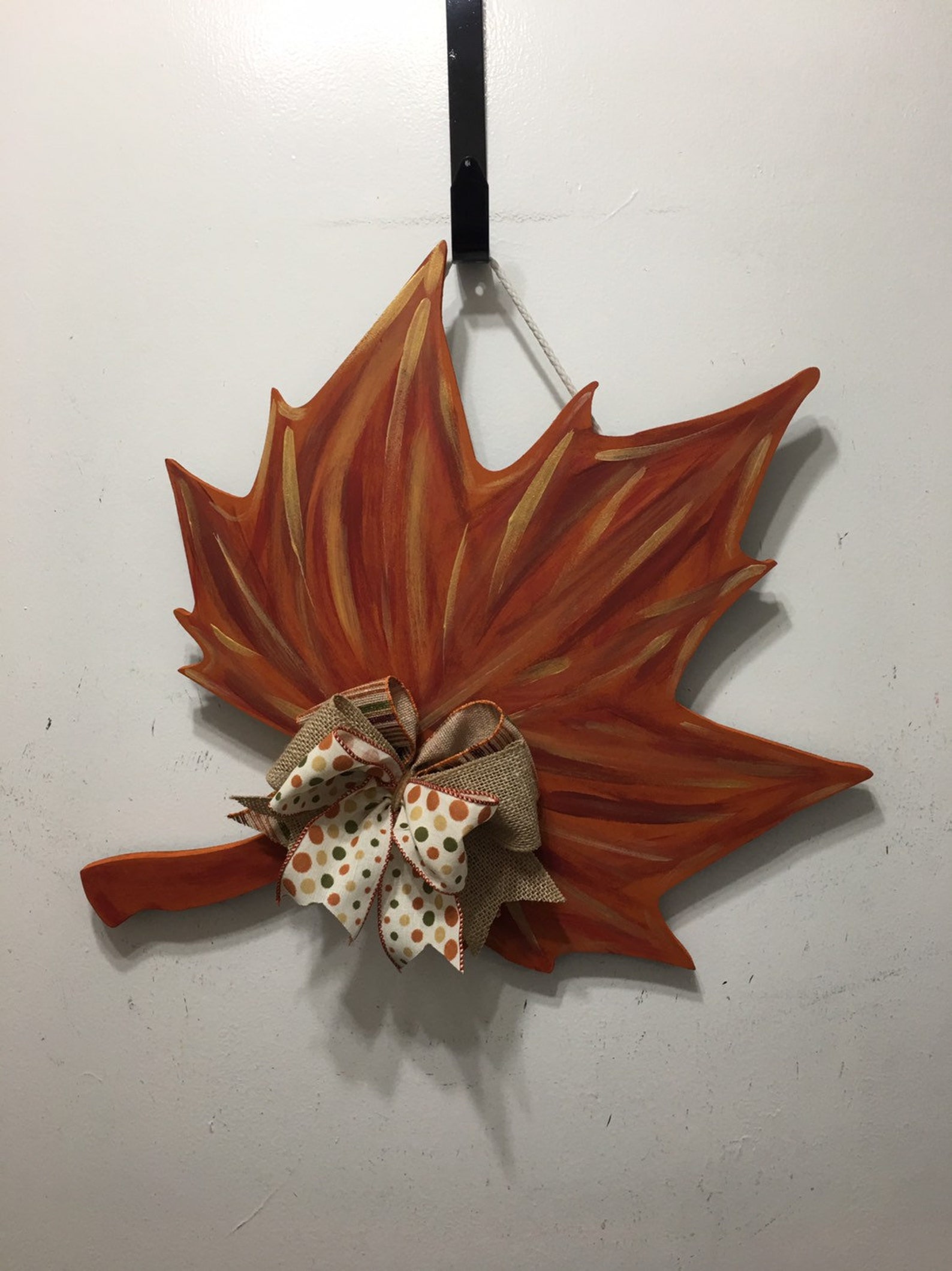 Maple Leaf Door Hanger Leaf Signs Tree Decor Home Decor | Etsy
