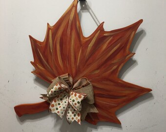 Leaf Door Decor - Etsy