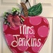 Apple Teacher Door Hanger School Decor Education Wreath - Etsy