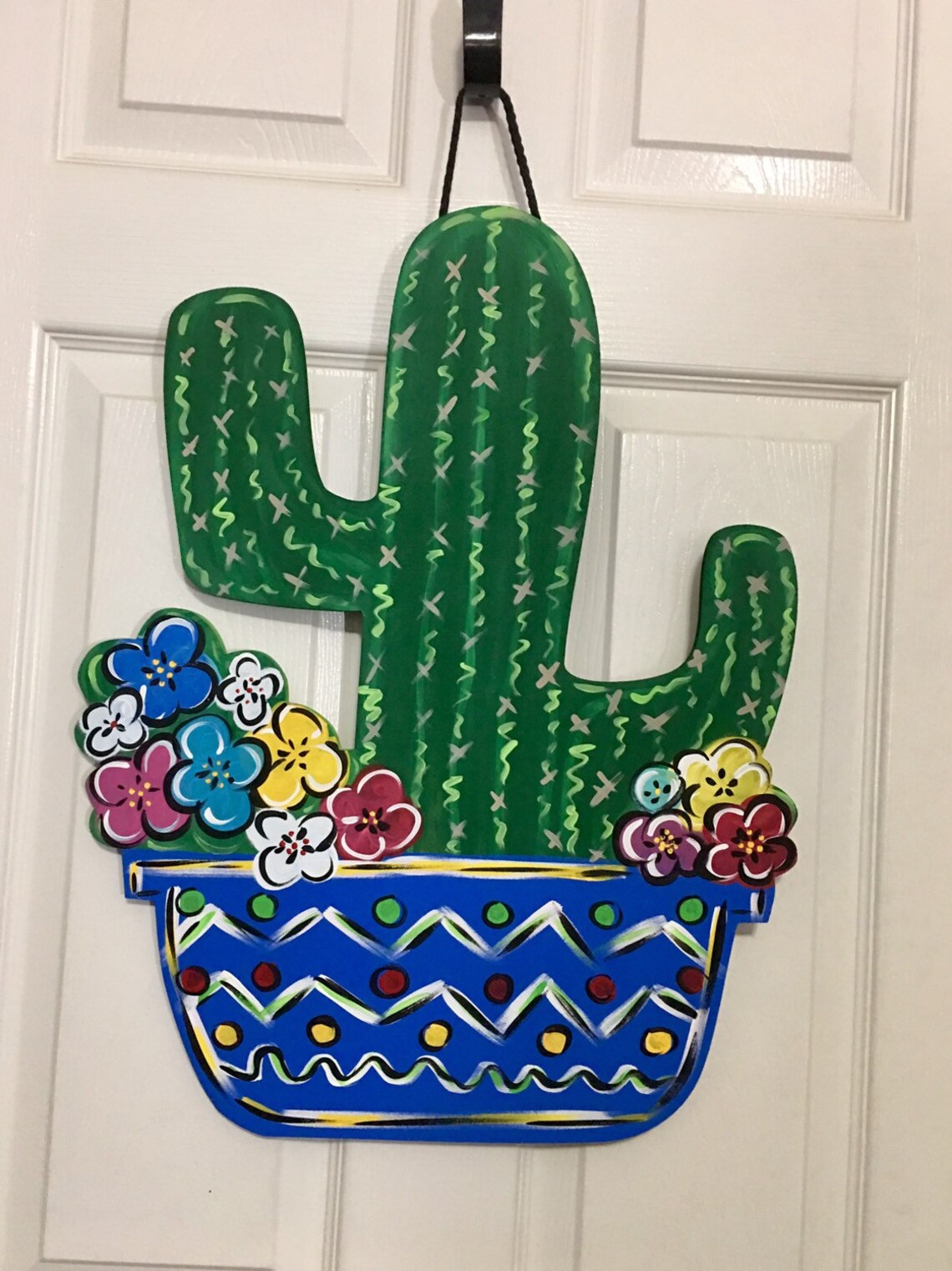 Cactus Door Hanger Home Decor Cactus Decor Welcome Signs - Etsy