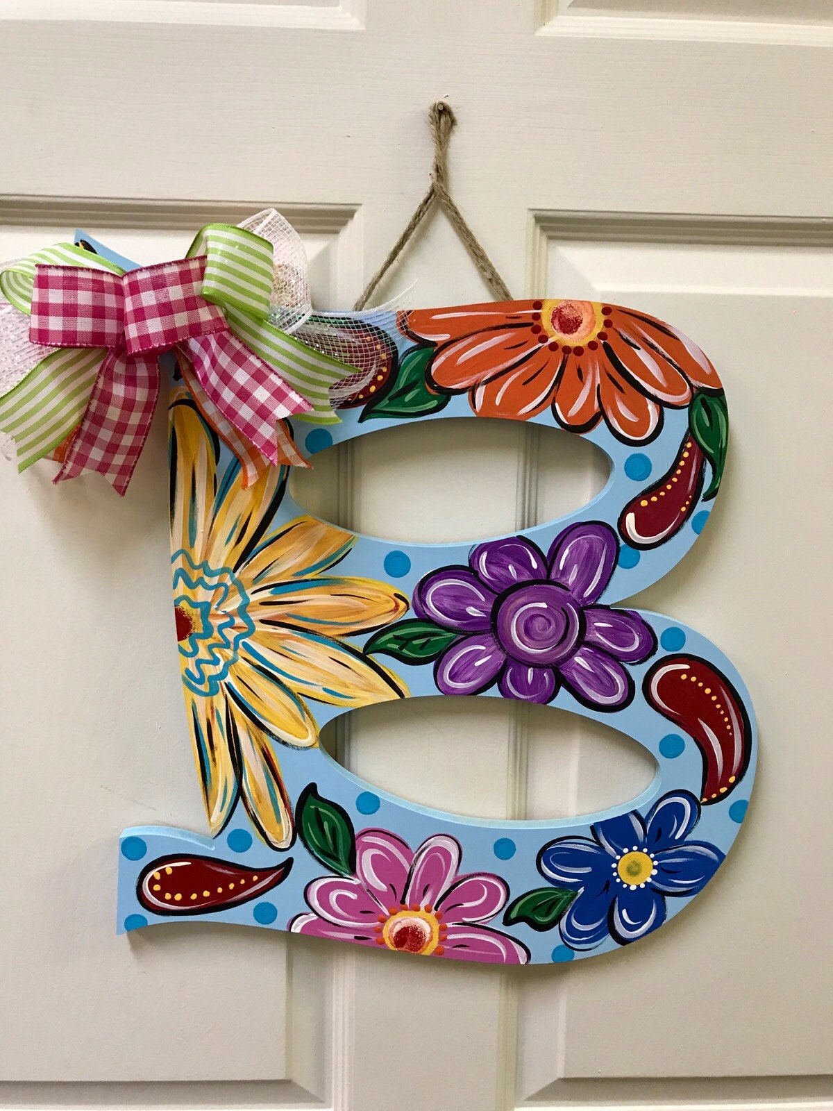 Personalized Door Hanger Monogram Door Hanger Home Decor | Etsy