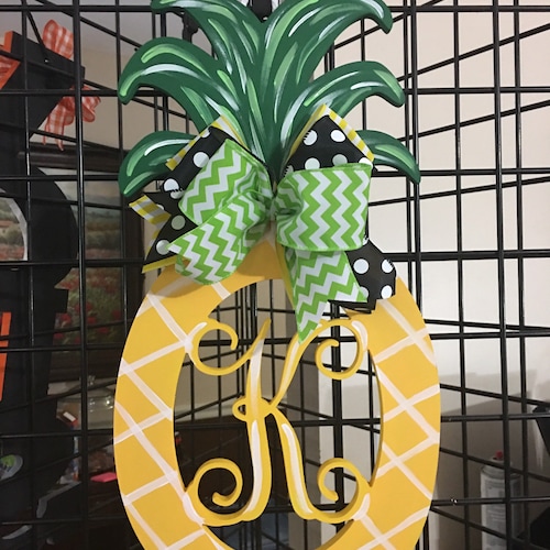 Pineapple Welcome Sign Pineapple Decor Pineapple Door - Etsy