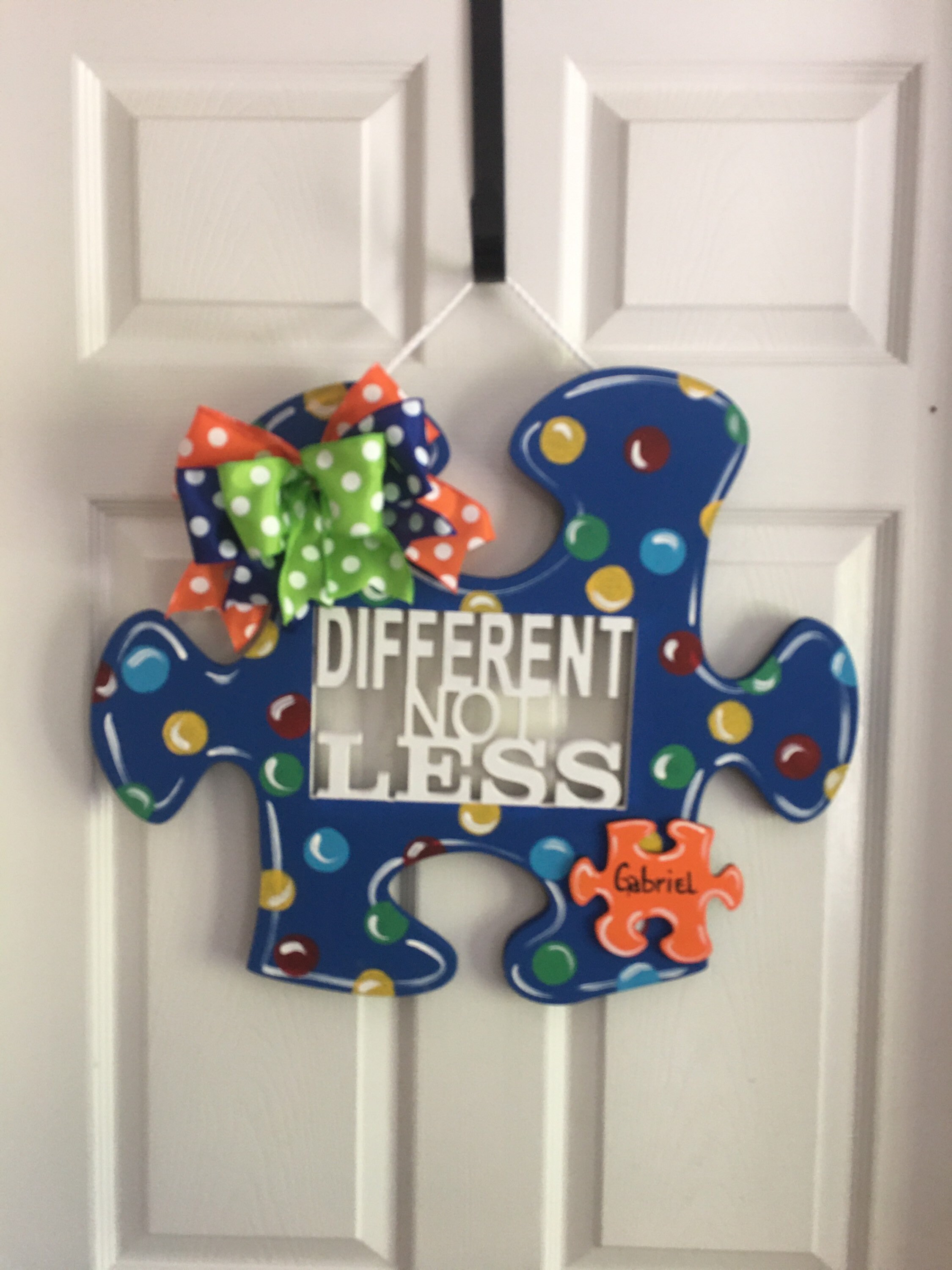 Autism Sign Door Hanger Wall Decor Personalized Gifts - Etsy