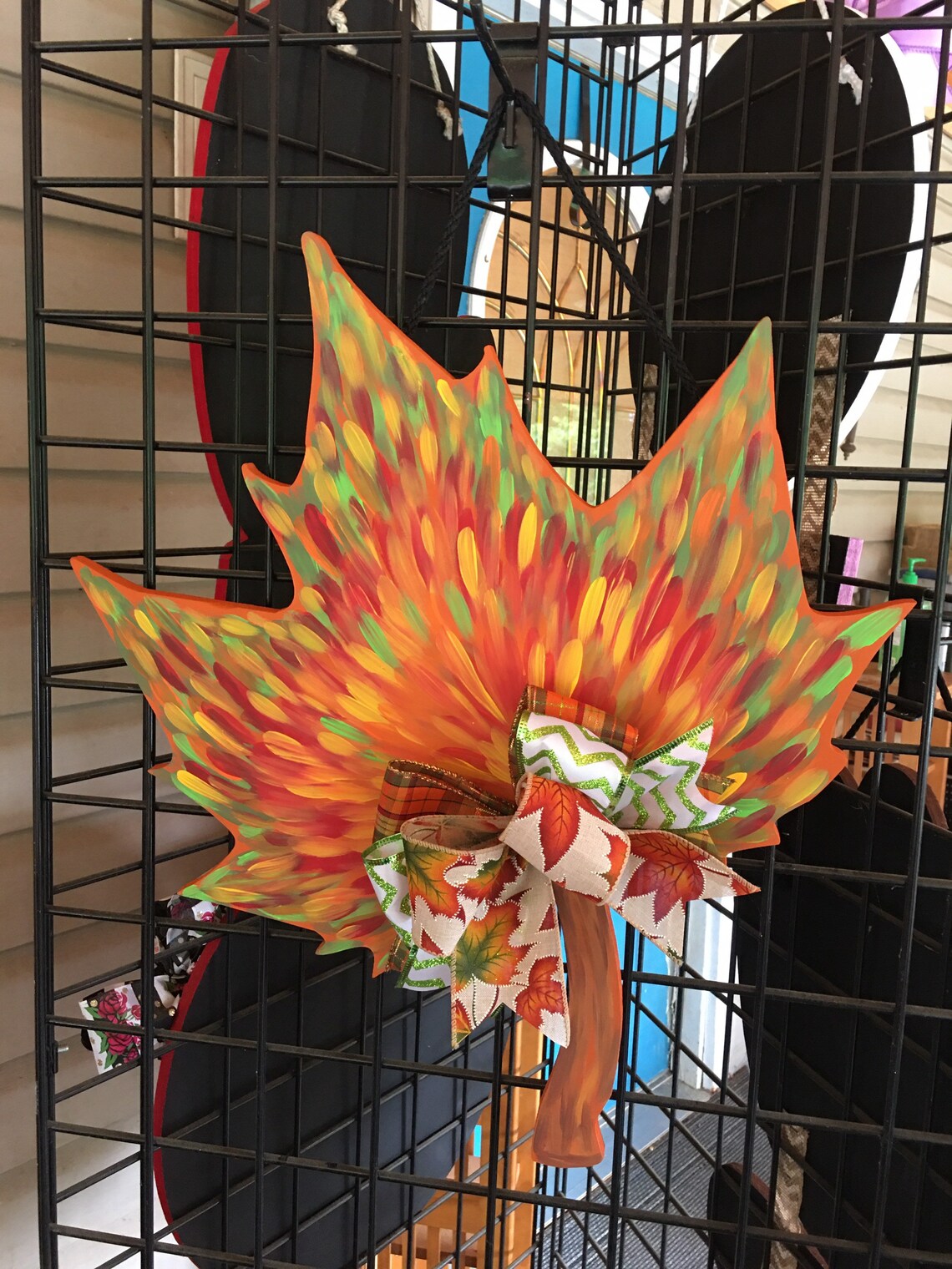 Maple Leaf Door Hanger Leaf Signs Tree Decor Home Decor | Etsy