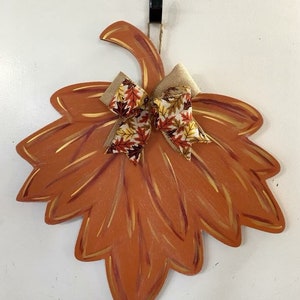 Maple Leaf Door Hanger, Leaf Signs, Tree Decor, Home Decor, Holiday ...