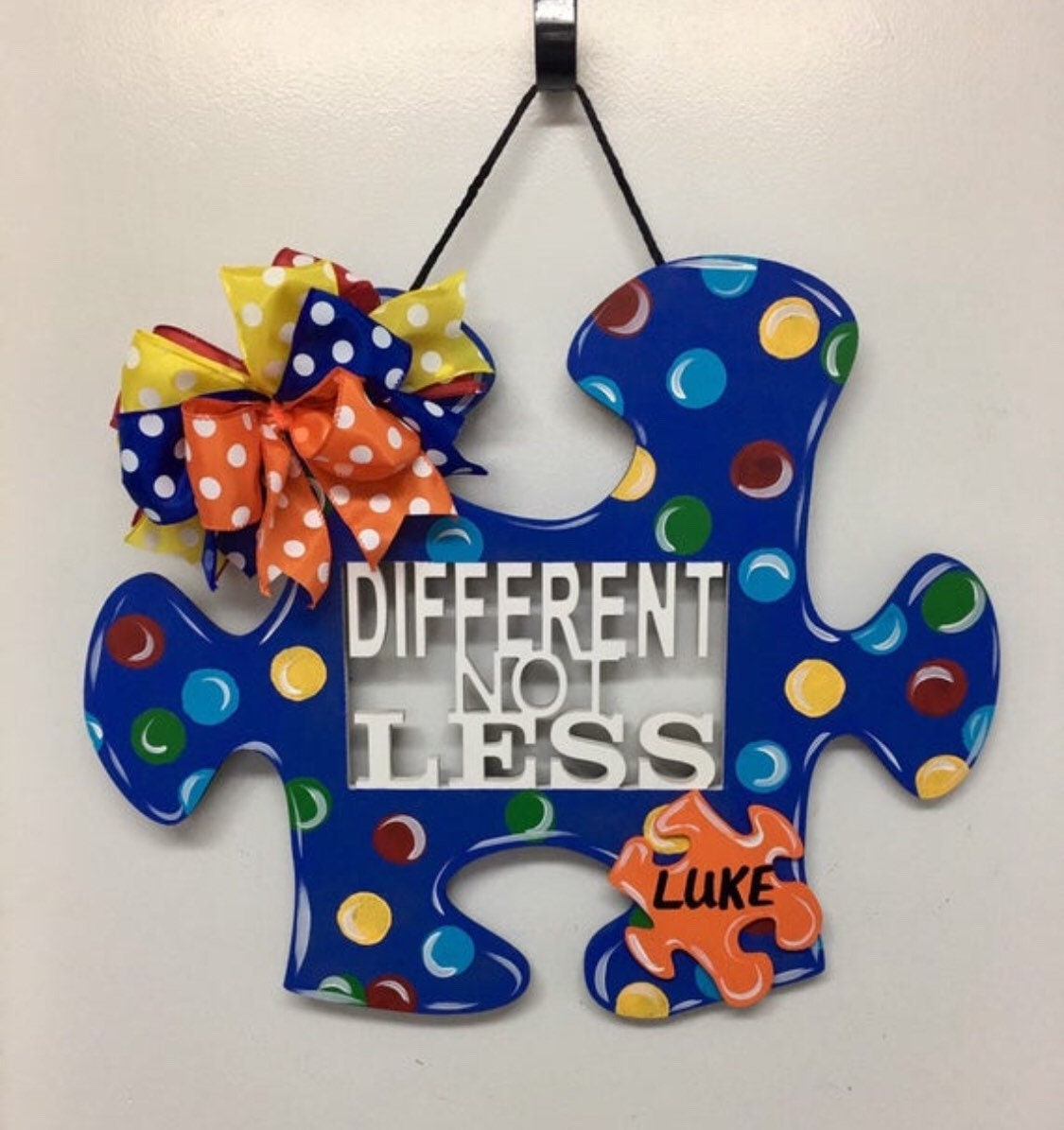 Autism Sign Door Hanger Wall Decor Personalized Gifts - Etsy
