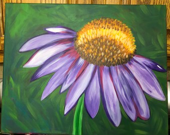 2 Cone Flower Original Acrylic Painting 5x5 Set of 2 - Etsy
