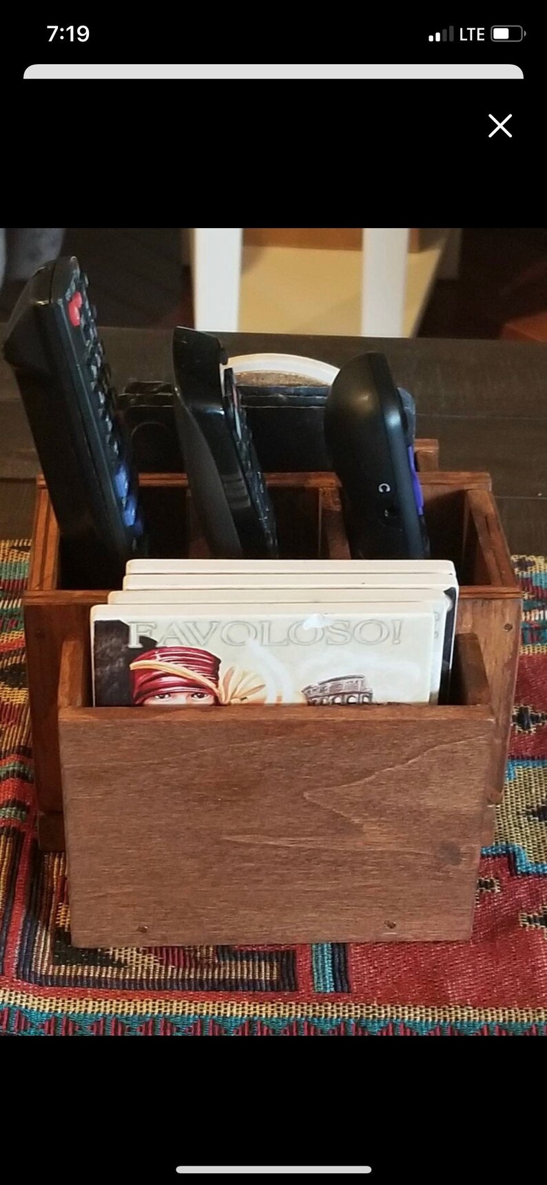 Vertical Remote and Coaster Storage - Etsy