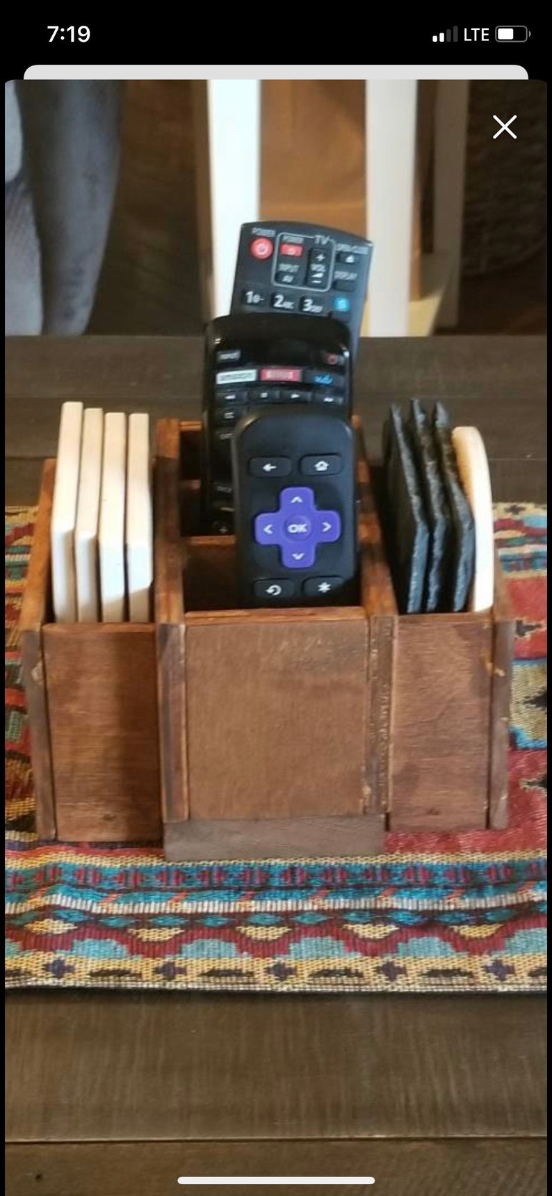 Vertical Remote and Coaster Storage - Etsy