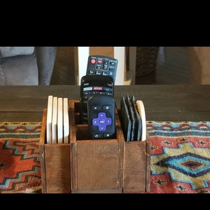 Vertical Remote and Coaster Storage! - Etsy