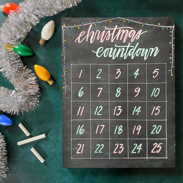 Winter Chalkboard - Etsy