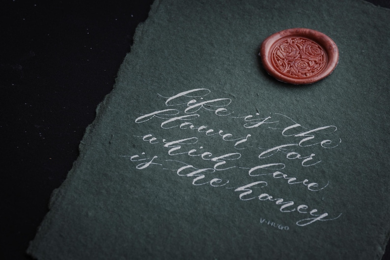 Personalised Calligraphy Quote / Handwritten Quotes Poems / Calligraphy ...