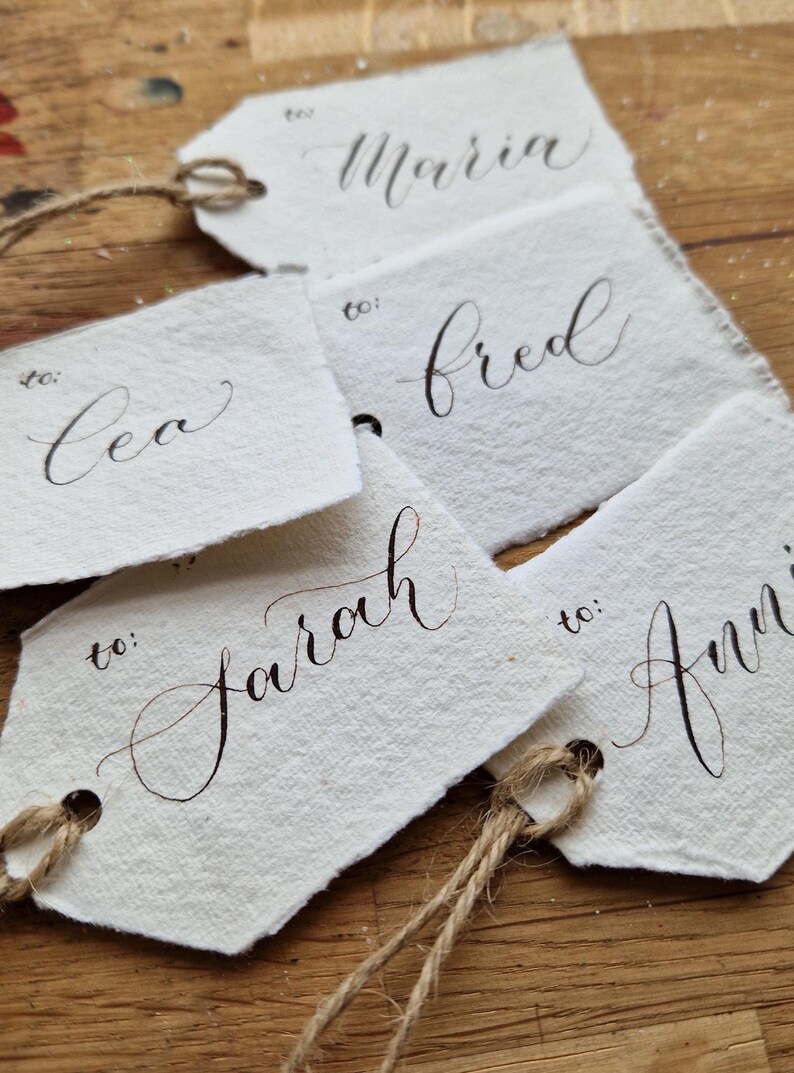 Personalised Gift Tags / Handwritten Gift Tags / Calligraphy Gift Tags ...