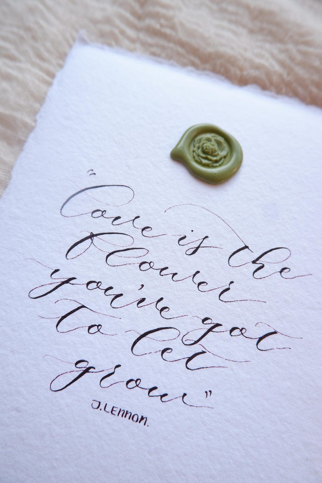 Personalised Calligraphy Quote / Handwritten Quotes Poems / Calligraphy ...