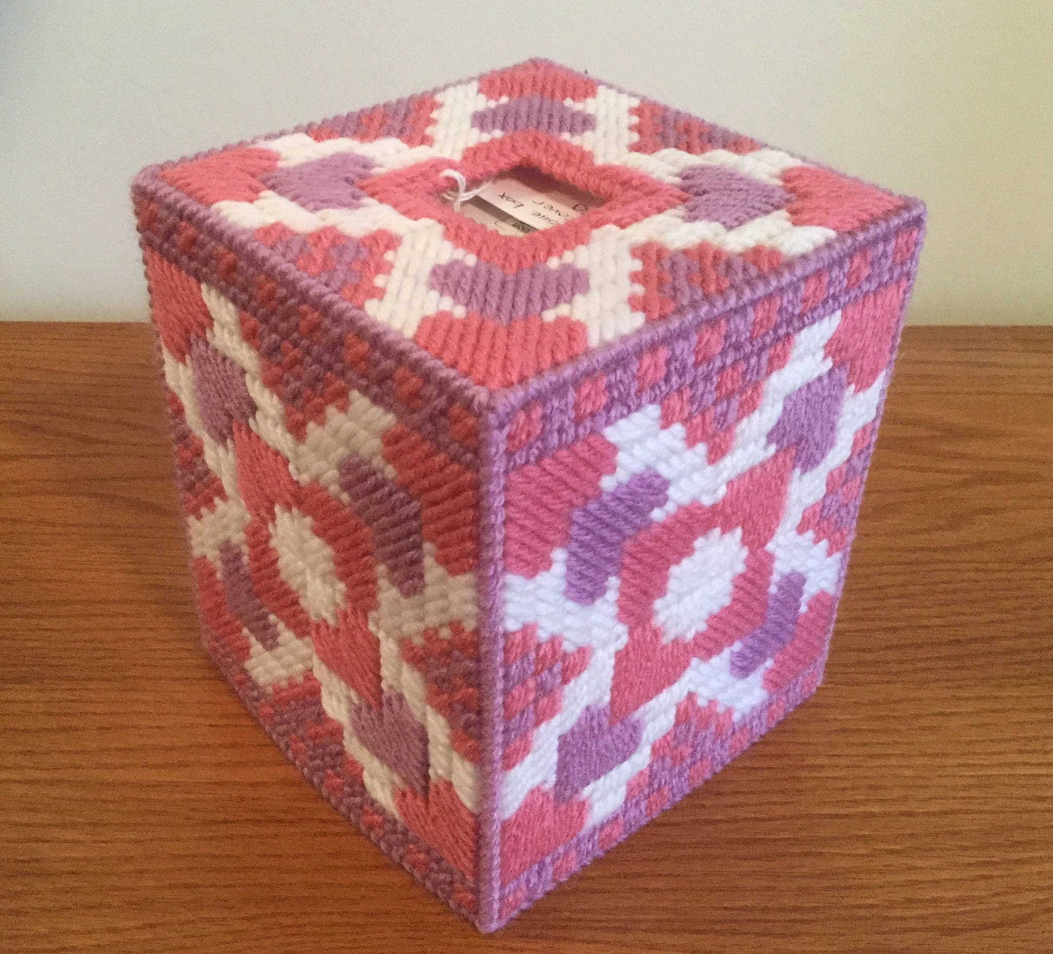 Romantic Hearts Tissue Box Cover handmade ready to ship | Etsy