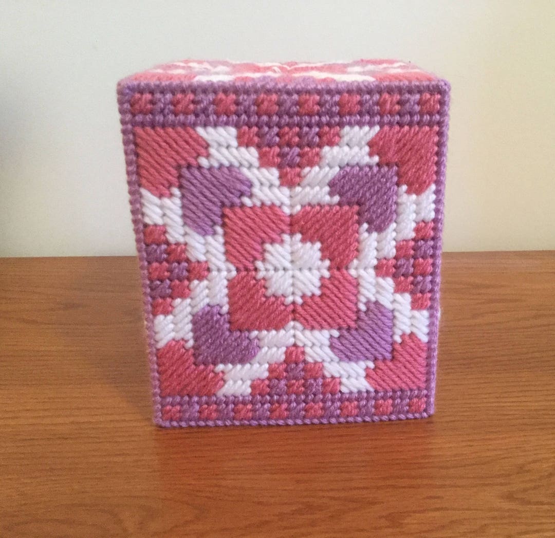 Romantic Hearts Tissue Box Cover, Handmade, Ready to Ship - Etsy