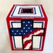Patriotic Cross Tissue Box Cover, Hand Stitched on Plastic Canvas ...