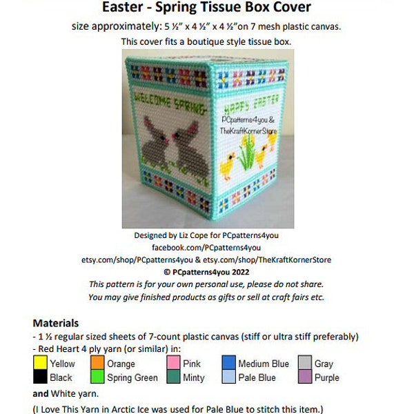 Plastic Canvas Easter Patterns - Etsy