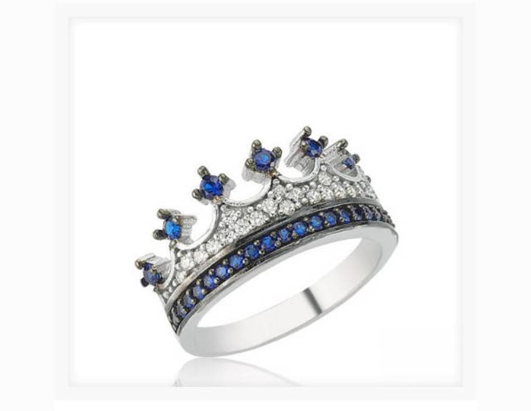 Crown Ring,silver Crown Ring,queen Ring,king Ring,crown Ring Set,tiara ...
