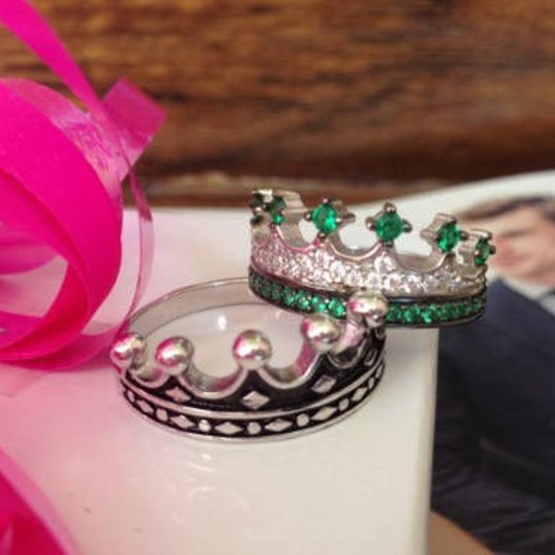 Couples Crown Rings - Etsy
