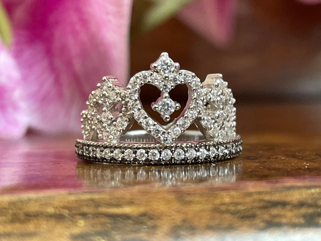 Crown Ring,silver Crown Ring,queen Ring,king Ring,crown Ring Set,tiara ...