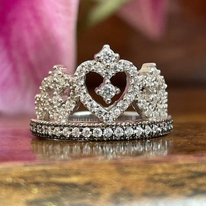 Crown Ring,silver Crown Ring,queen Ring,king Ring,crown Ring Set,tiara ...