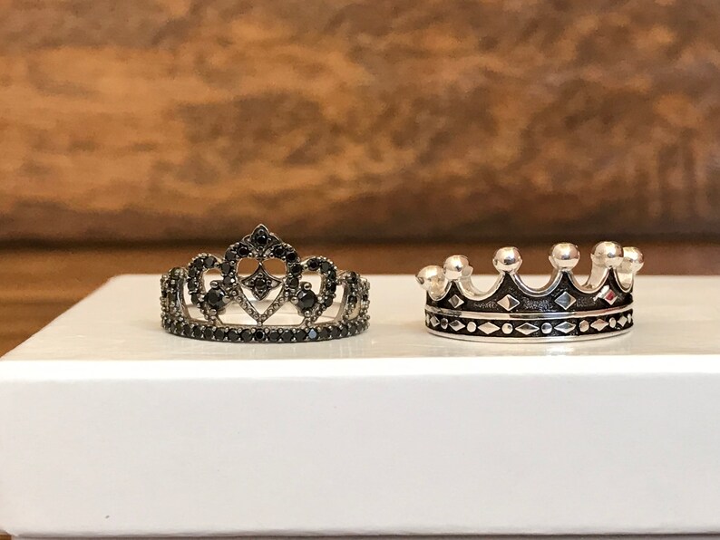 Crown Ringsilver Crown Ringqueen Ringking Ringcrown Ring | Etsy
