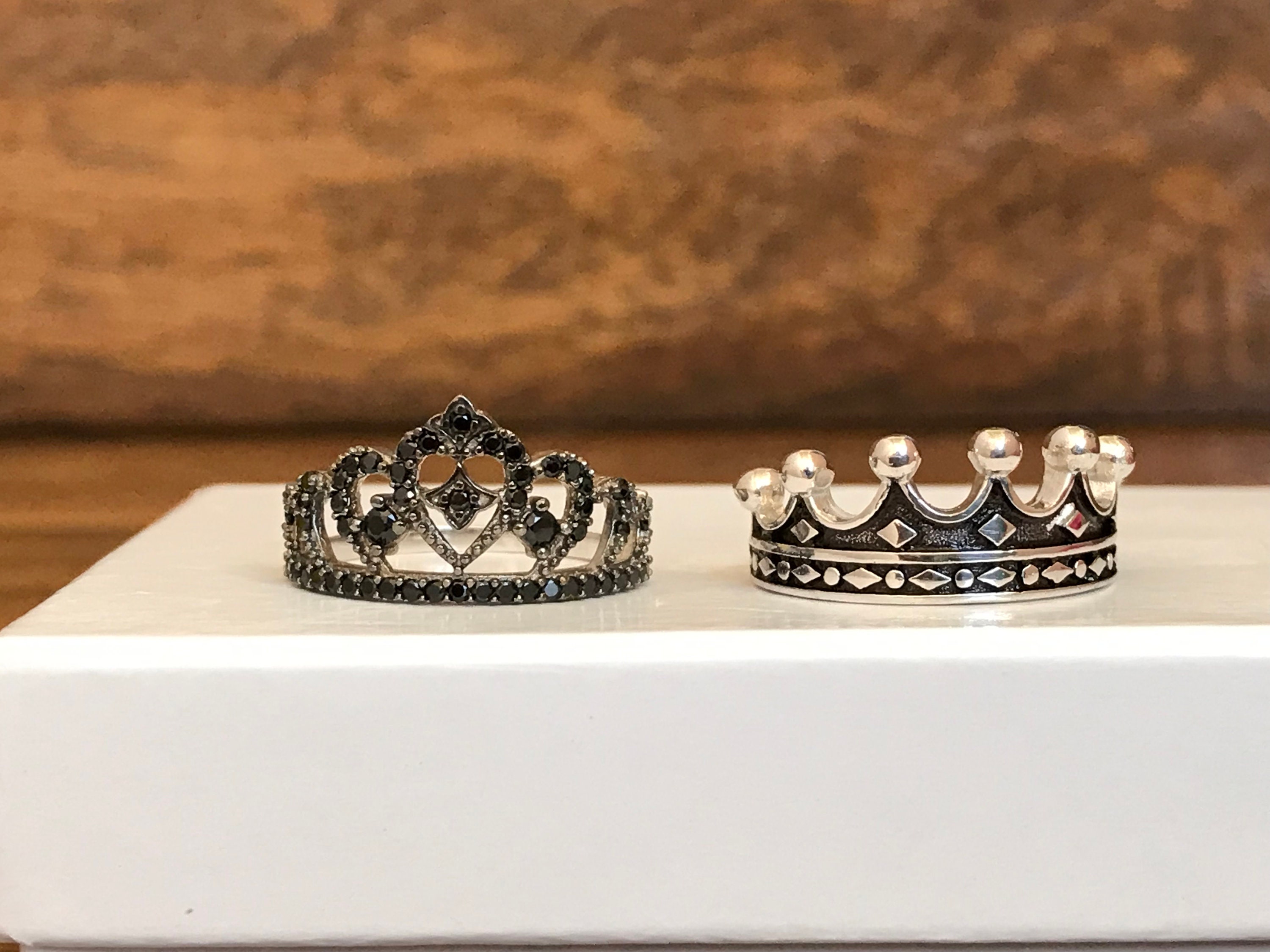 Crown Ringsilver Crown Ringqueen Ringking Ringcrown Ring | Etsy