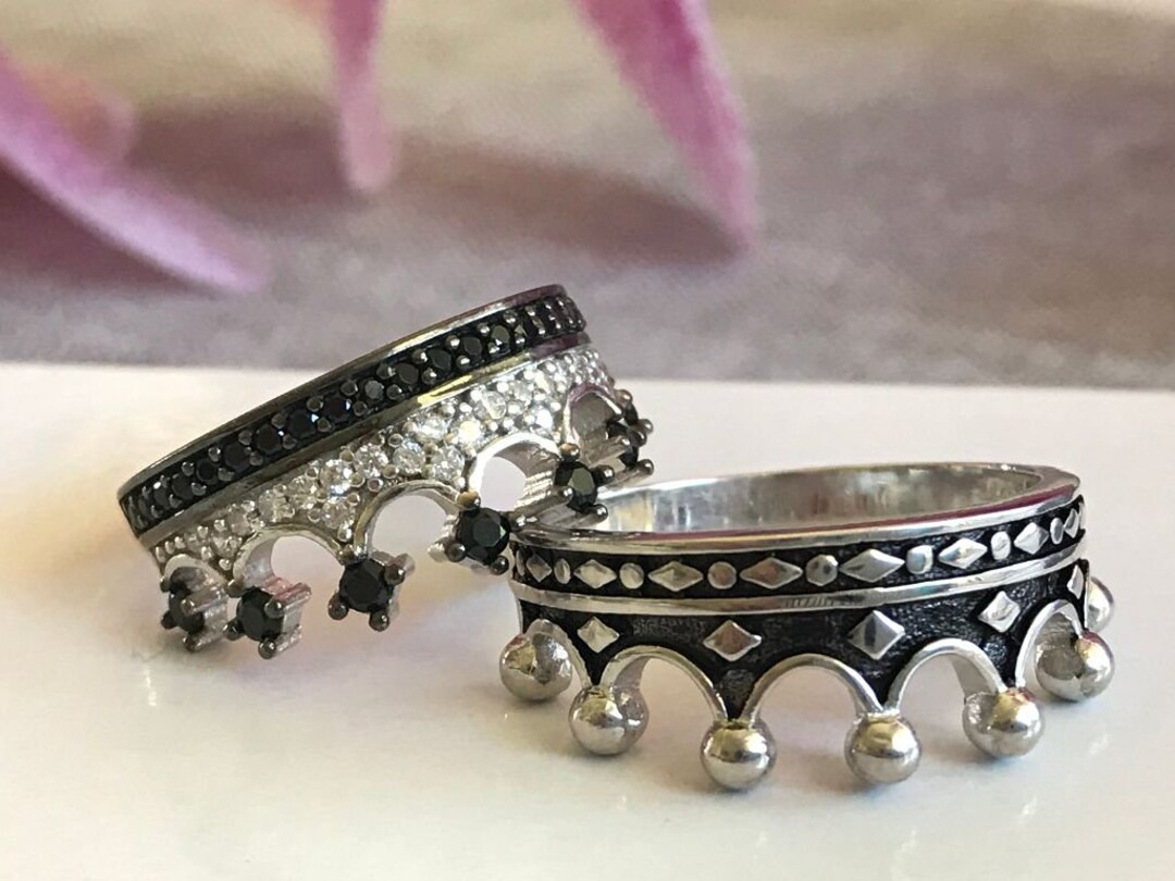 Crown Ring,silver Crown Ring,queen Crown Ring, Man Crown Ring,crown ...