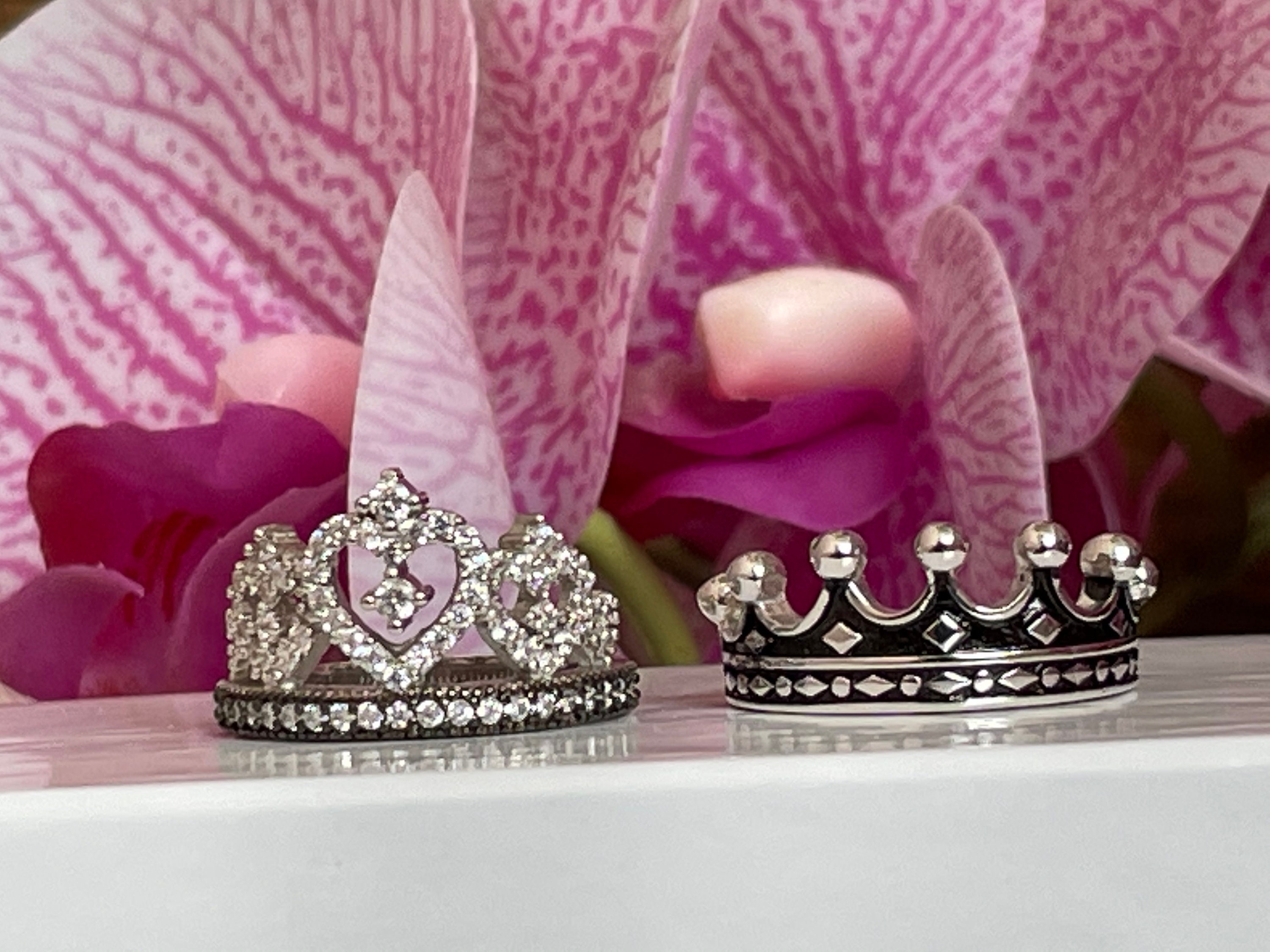 Crown Ringsilver Crown Ringqueen Ringking Ringcrown Ring | Etsy