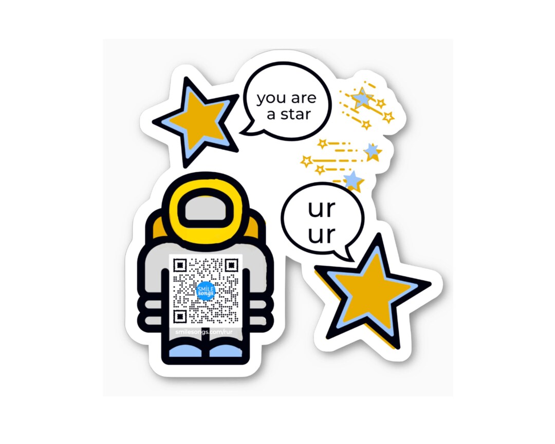 You Are a Star GLOSSY Diecut Sticker - 1 GLOSSY Diecut Stickers Sing ...